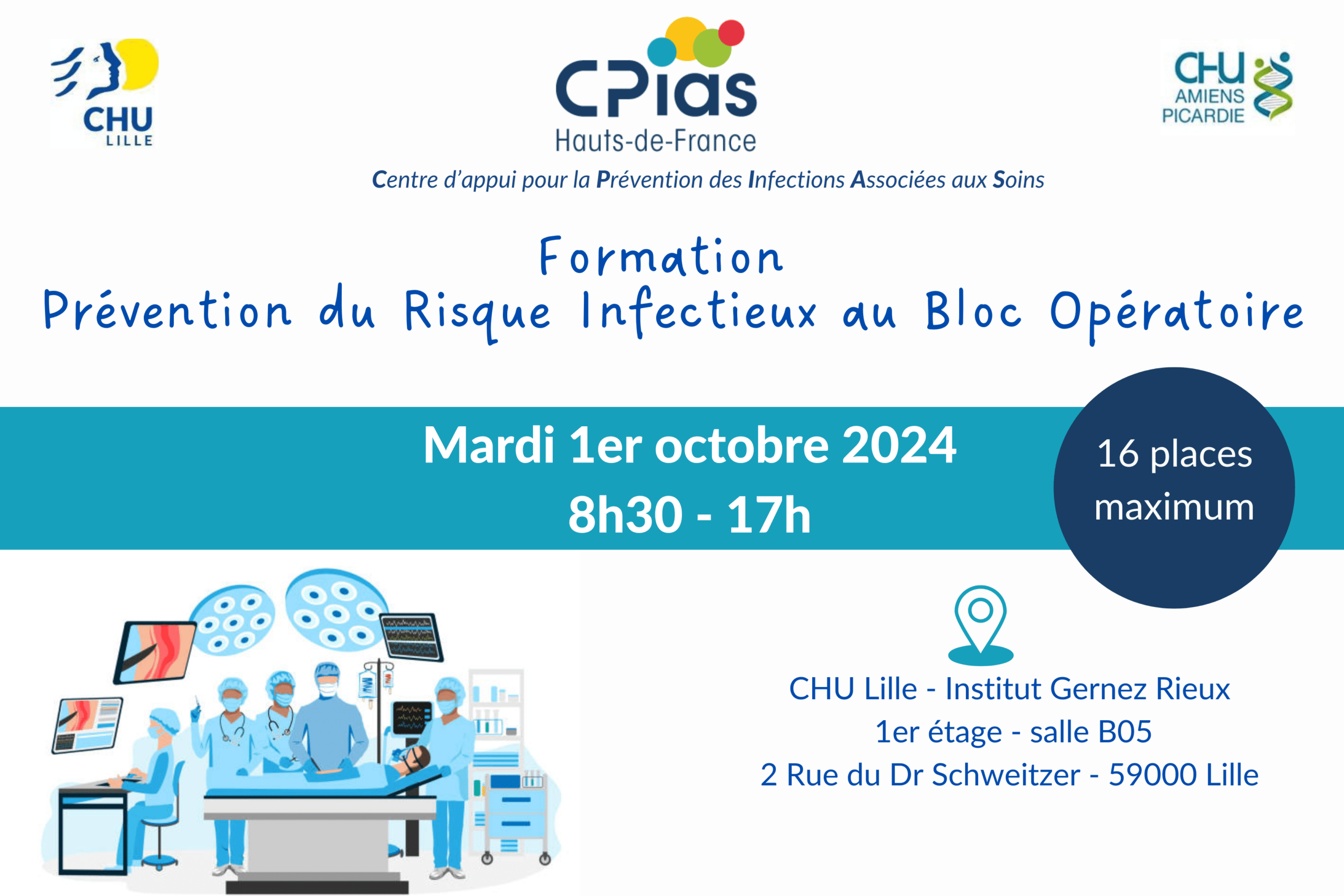 Formation prévention du risque infectieux au bloc opératoire - CPIAS